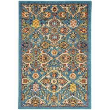 Well Woven Barra Blush Pink Multi-Color Modern Geometric Triangle ...