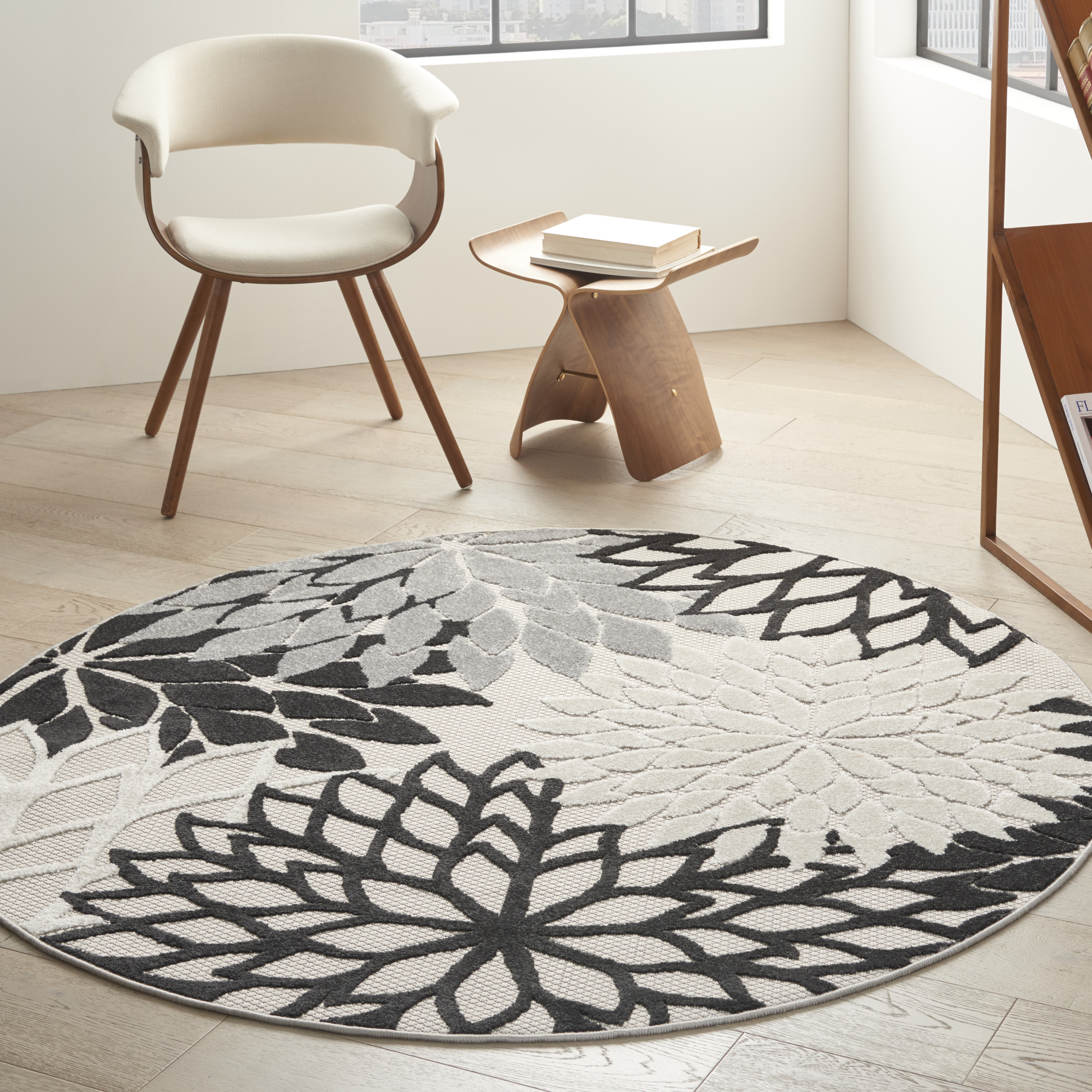 Safavieh Courtyard Becky Quatrefoil Indoor/Outdoor Area Rug, 5'3" x 5'3 ...