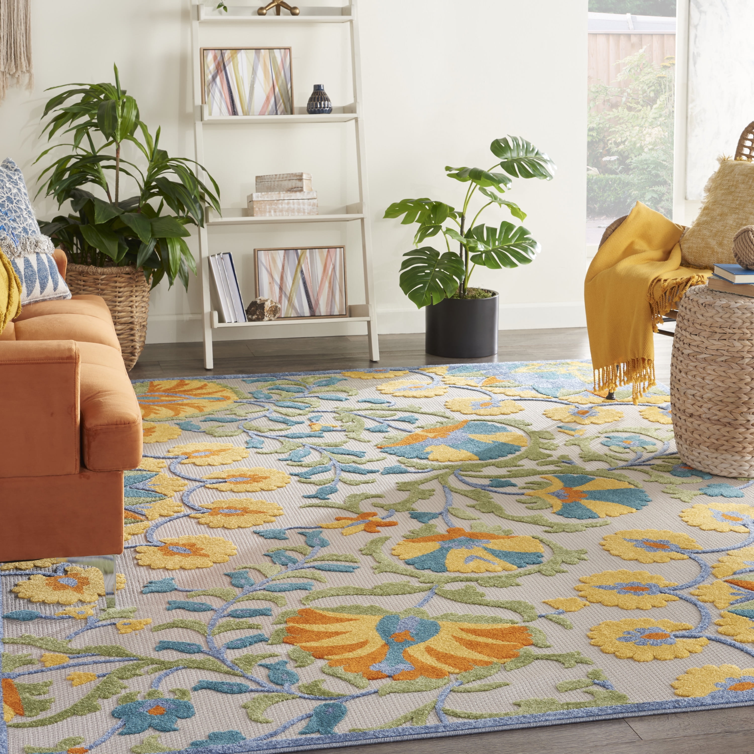 Nourison Aloha Indoor/Outdoor Multicolor 12' x 15' Area Rug, (12x15 ...