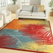 Nourison Aloha Indoor/Outdoor Multicolor 7'10" x 10'6" Area Rug, (8x11 ...