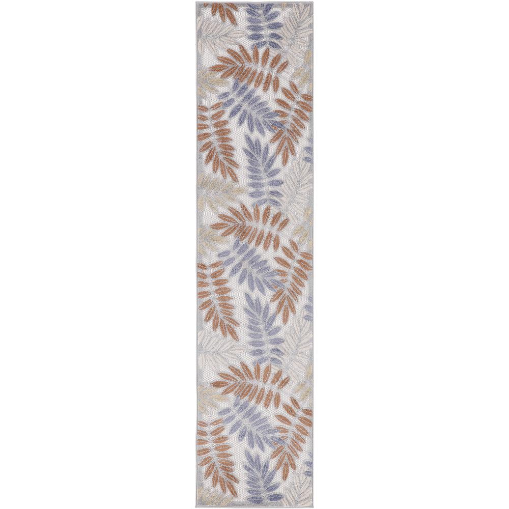 Nourison Aloha Outdoor Blue Mocha 2' x 6' Area Rug (2x6) - Walmart.com