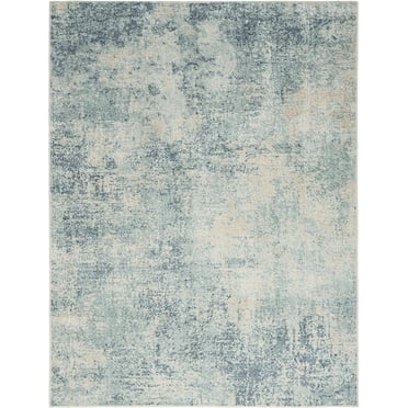 BERTHMEER 8'x10' Abstract Machine Washable Rug, Non-slip for Living ...