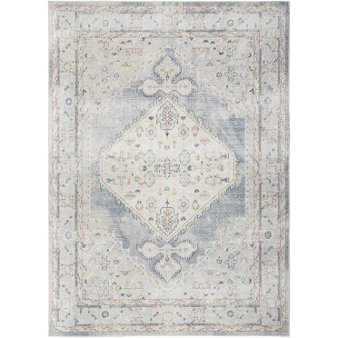 Nourison Astra Machine Washable Abstract Ivory/Multi 5'3" x 7' Area Rug ...