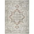 Nourison Astra Machine Washable Persian Grey/Multi 6'7" x 9' Area Rug ...