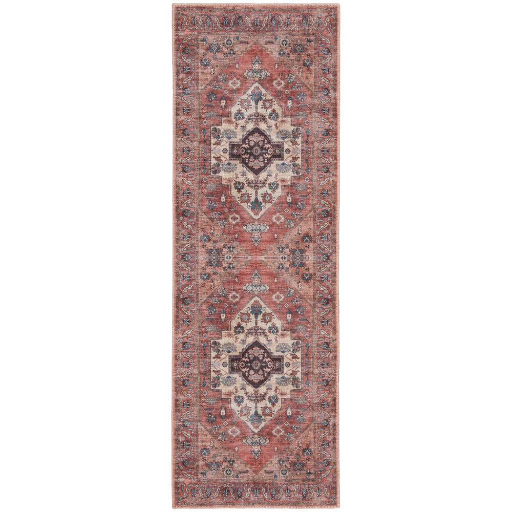 Nourison Brilliance Machine Washable Bohemian Rust Multicolor 2' x 6 ...