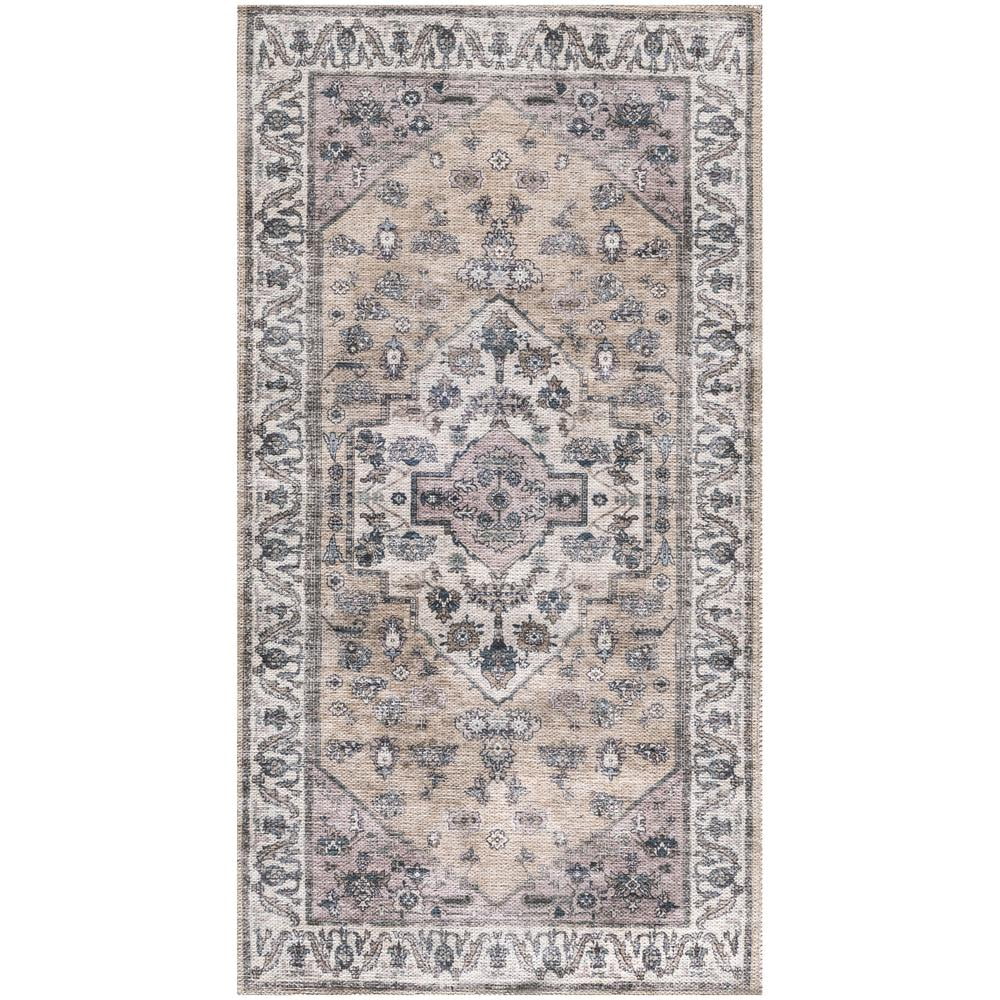 Nourison Brilliance Machine Washable Persian Beige Multicolor 2' x 3'9 ...