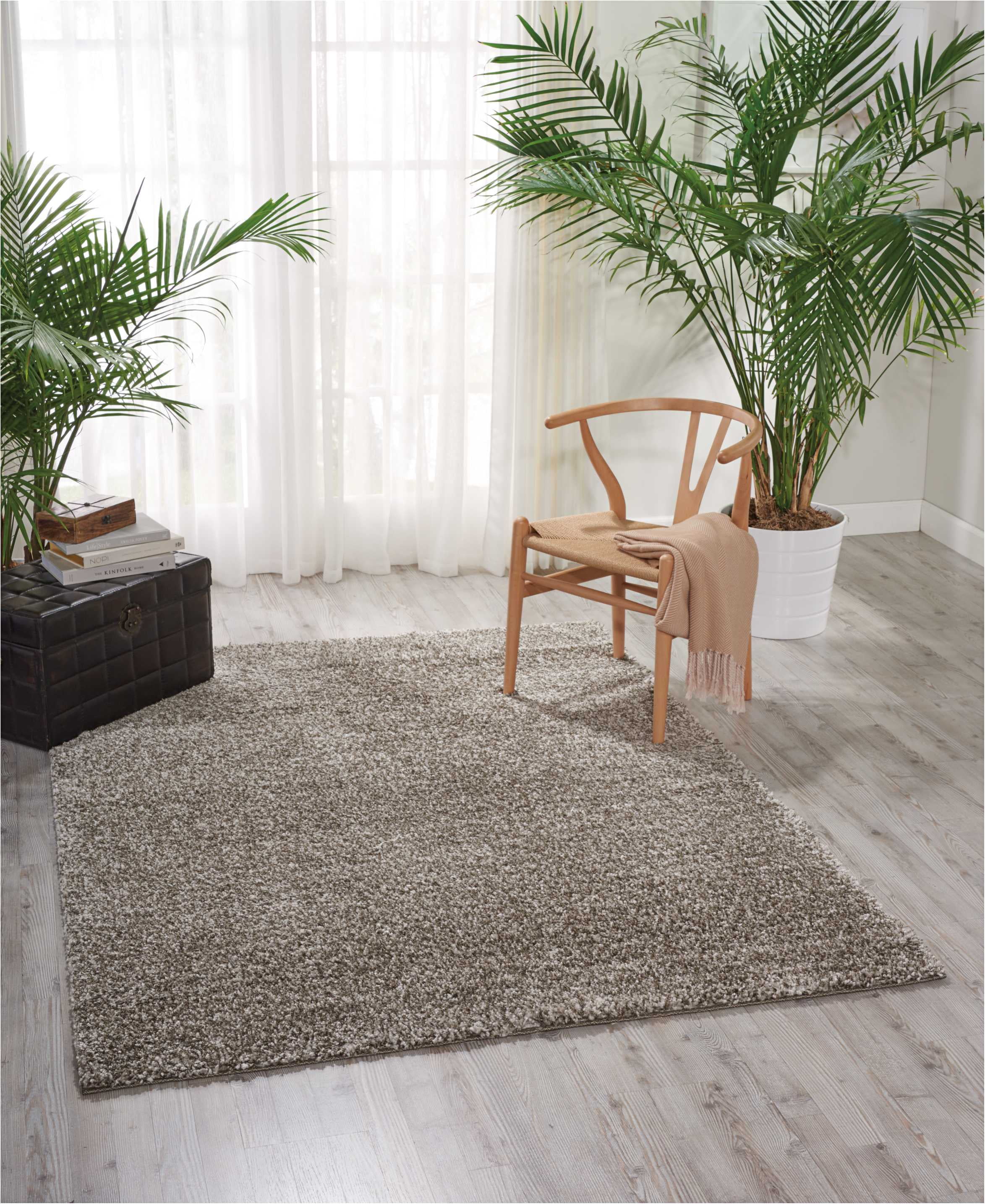Nourison Brisbane Solid Stone 5' x 7' Area Rug, (5x7) - Walmart.com