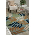 Nourison Caribbean Indoor/Outdoor Blue 9'3" x 12'9" Area Rug, (9x13 ...