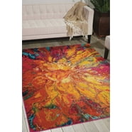 Nourison Celestial Abstract Sunset 5'3" x 7'3" Area Rug, (5x7 ...