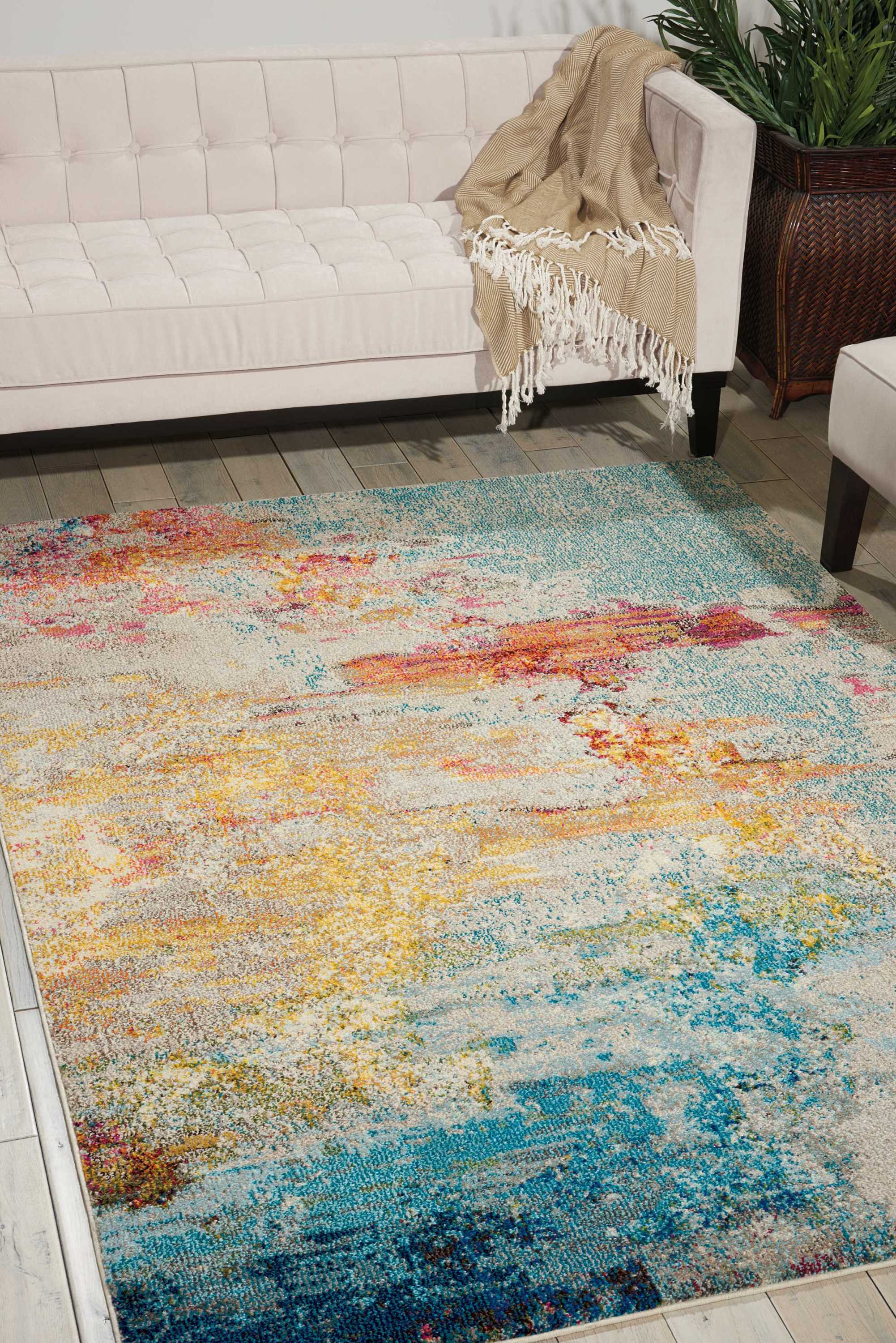 Nourison Celestial Colorful Abstract Atlantic Area Rug - Walmart.com