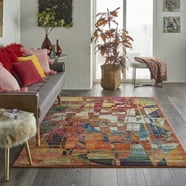 Nourison Celestial Abstract Sunset 5'3" x 7'3" Area Rug, (5x7 ...