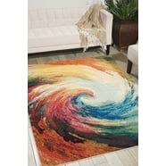 Nourison Celestial Abstract Sunset 5'3" x 7'3" Area Rug, (5x7 ...
