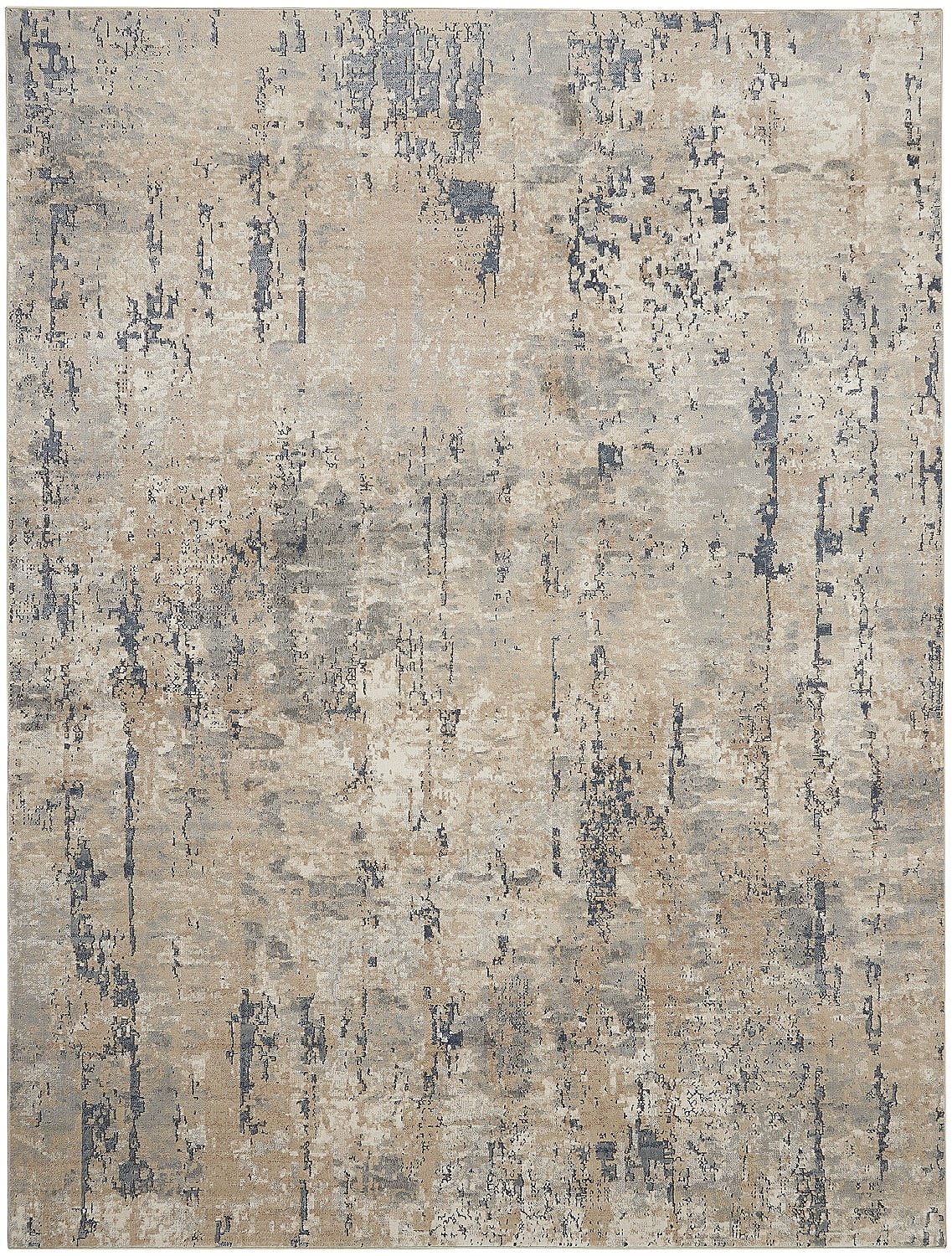 "Nourison Concerto 7'10""x9'10"" Area Rug, Abstract Design, Beige/Grey ...