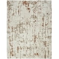 "Nourison Concerto Abstract Ivory Rust Area Rug, Sophisticated Design ...