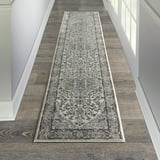 Nourison Concerto French country Ivory/Grey 2'2" x 10' Area Rug, (2x10 ...