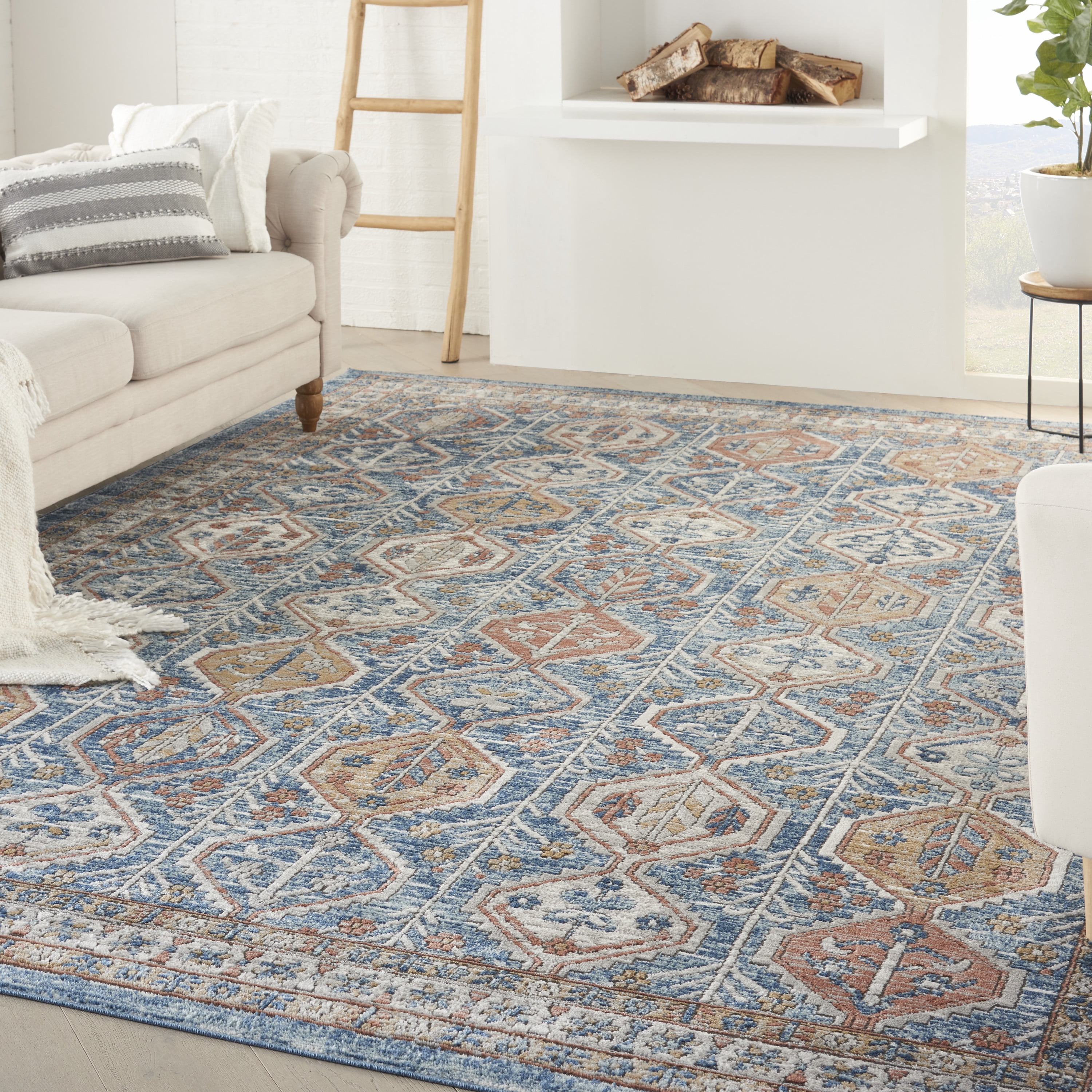 Nourison Concerto Modern Blue/Multi 10' x 14' Area Rug, (10x14 ...