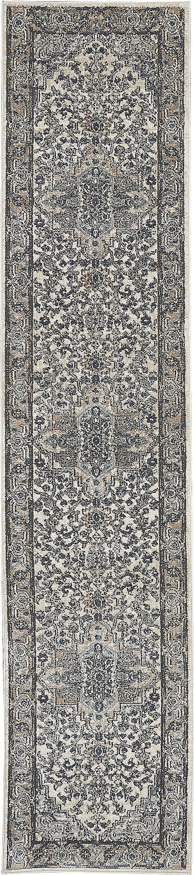 Nourison Concerto Persian Ivory Grey 2'2" x 20' Area Rug (2x20 ...