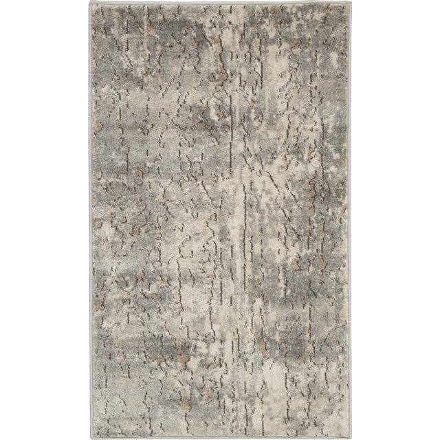 Nourison Concerto Rustic Beige/Grey 2'2" x 3'9" Area Rug, (2x4 ...