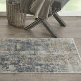 Nourison Concerto Rustic Blue/Beige 2'2" x 3'9" Area Rug, (2x4 ...