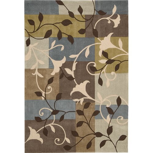 Nourison Contour Floral Mosaic Rich Color Palette Area Rug - Walmart.com