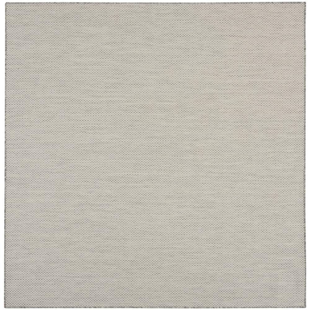 Nourison Courtyard Indoor/Outdoor Ivory/Silver 8' x Square Area Rug (8 ...