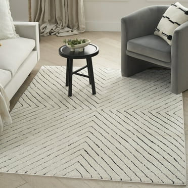 Nourison Nordic Shag Scandinavian Tribal Ivory Area Rug - Walmart.com