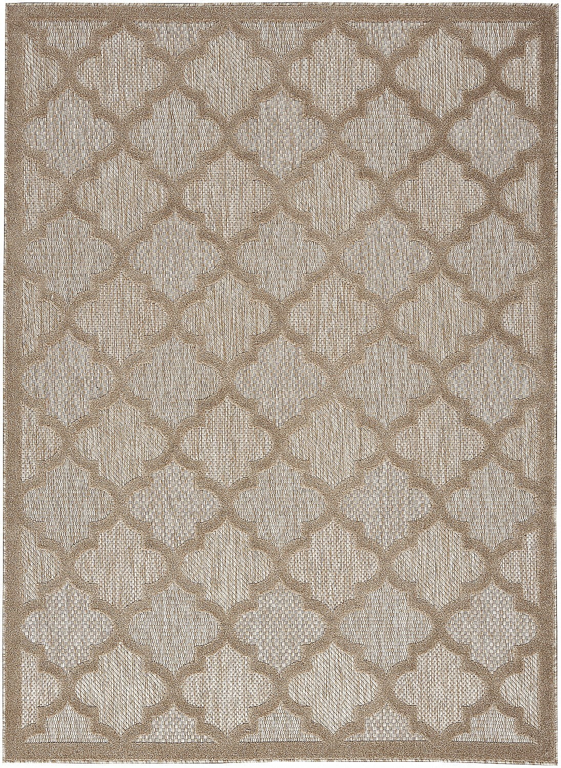 Free Shipping! Nourison Easy Care Indoor/Outdoor Natural Beige 4' x 6 ...