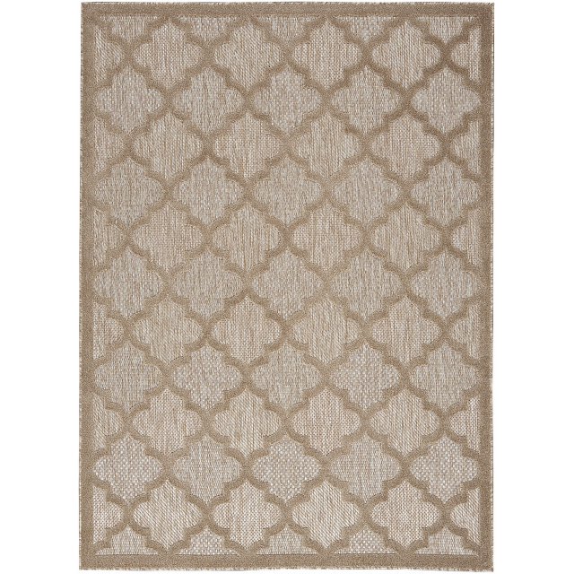 Free Shipping! Nourison Easy Care Indoor/Outdoor Natural Beige 4' x 6 ...