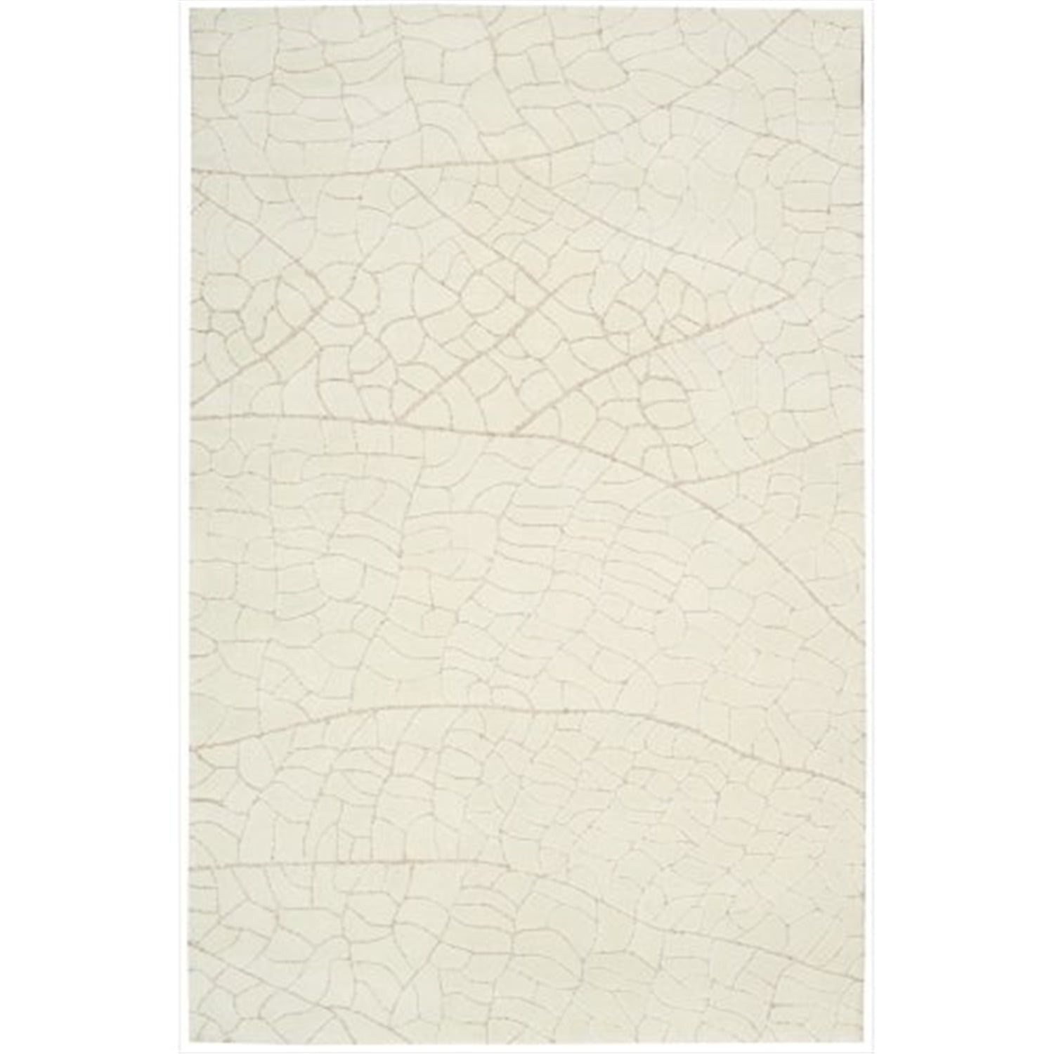Nourison Escalade Hand-tufted Area Rug Ivory 5' x 7'6" Synthetic ...