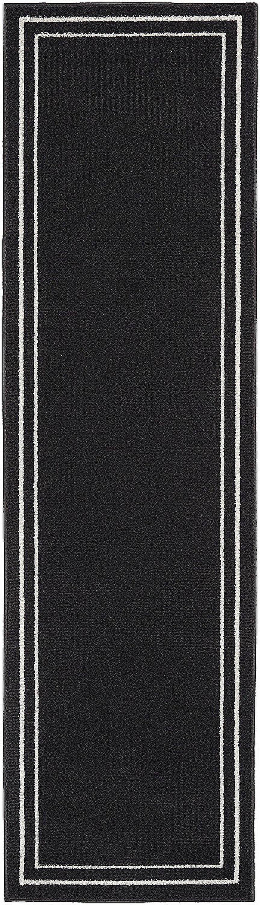 Nourison Nourison Essentials 2'2" x 12' Black Ivory Outdoor Rug ...