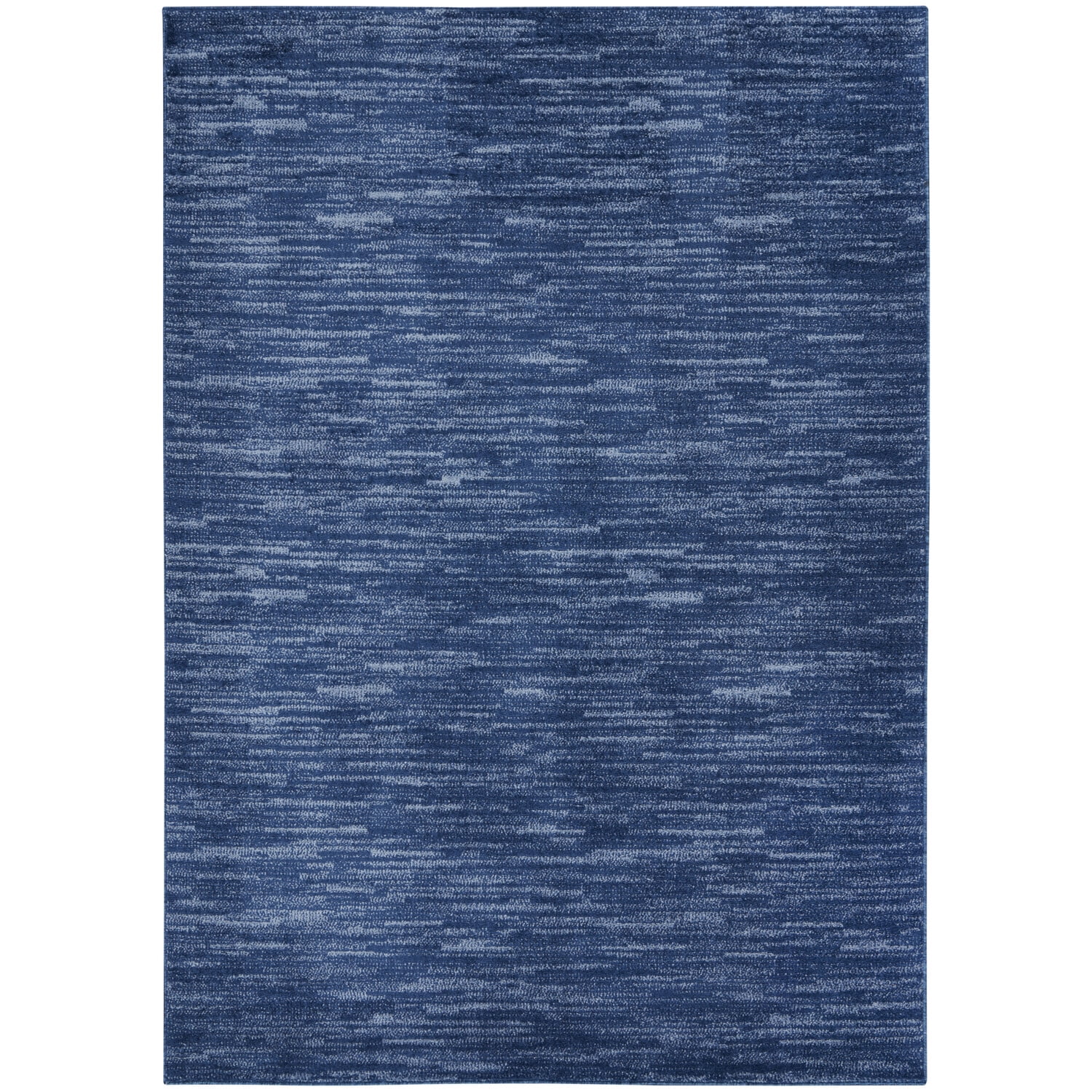 Nourison Essentials Easy Care Navy Blue 5' x 8' Area Rug, (5x8 ...