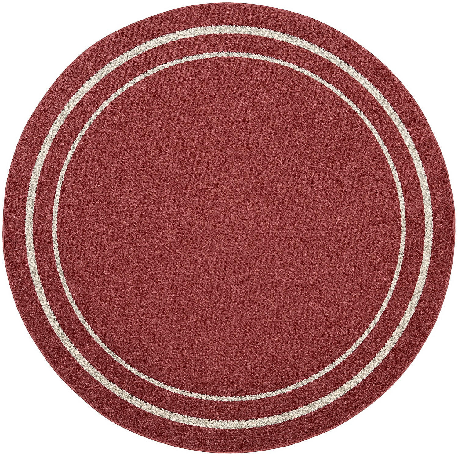 Nourison Essentials Indoor/Outdoor Brick/Ivory 4' x round Area Rug, (4 ...