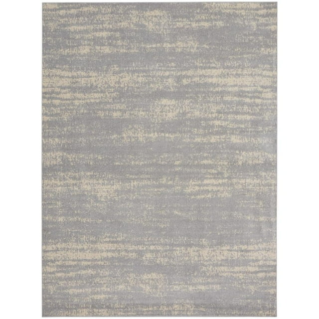 Nourison Essentials Indoor/Outdoor Grey/Beige 10' x 14' Area Rug ...