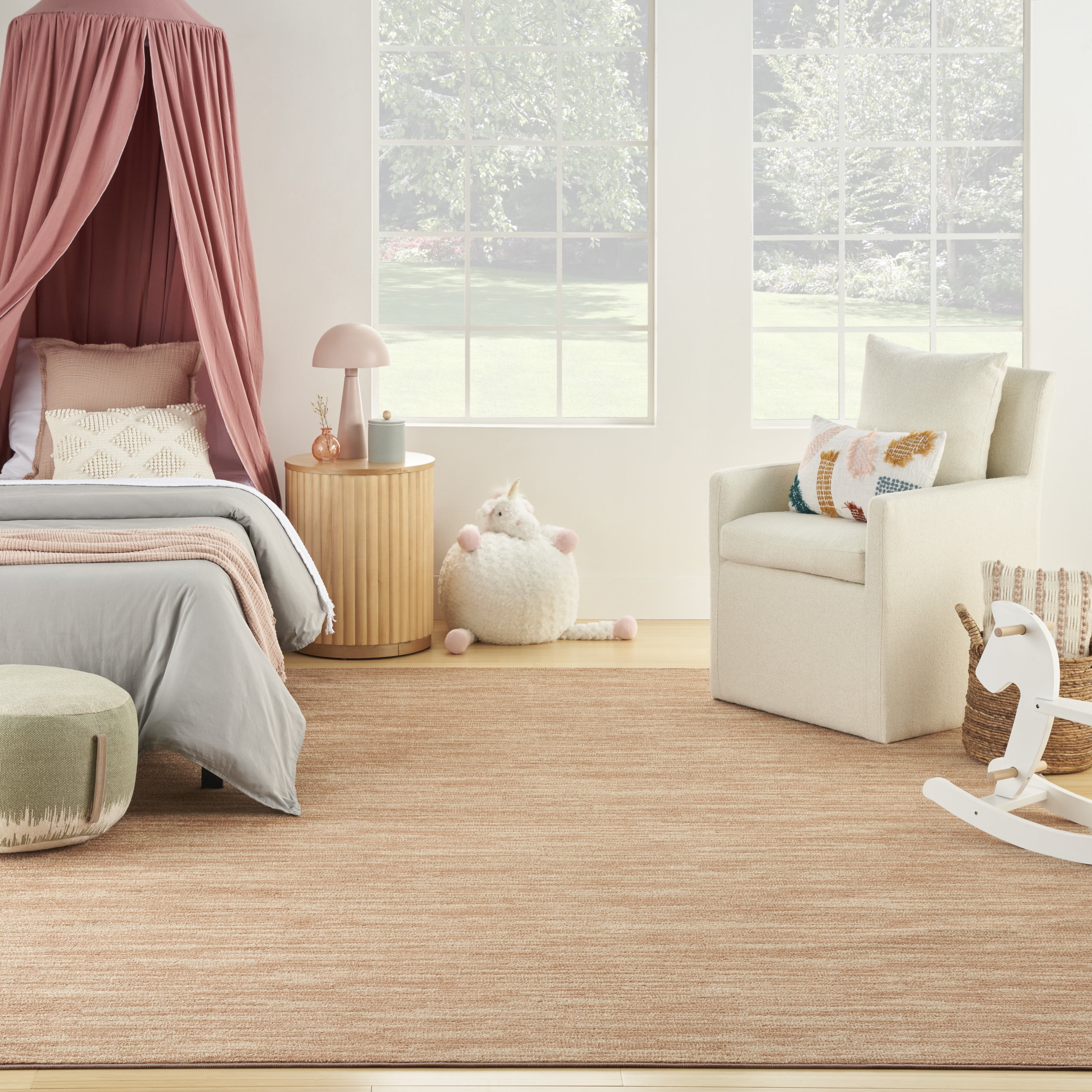 Nourison Essentials Indoor/Outdoor Rust 6' x 9' Area Rug (6x9 ...