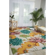 Nourison Fantasy Botanical Ivory 1'9" x 2'9" Area Rug, (2x3) - Walmart.com