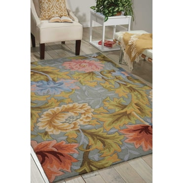 Nourison Fantasy Botanical Ivory 1'9" x 2'9" Area Rug, (2x3) - Walmart.com