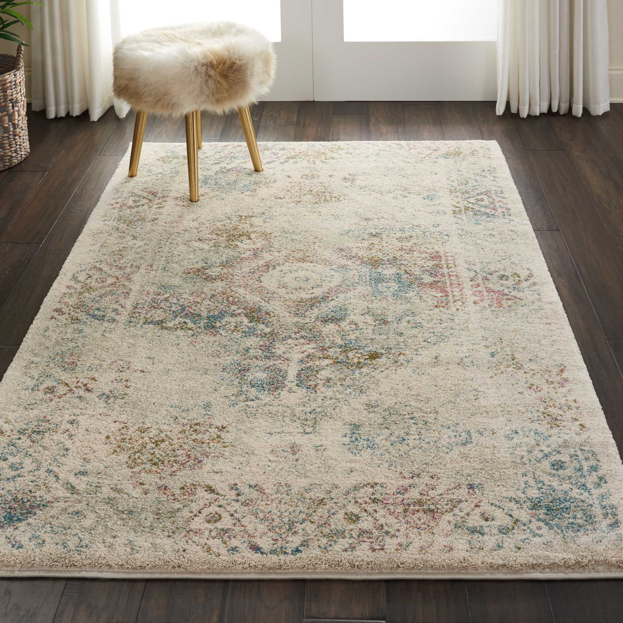 Nourison Fusion Farmhouse & Country Cream 4' x 6' Area Rug, (4x6 ...