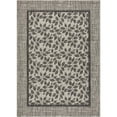 Nourison Garden Party Rug, Ivory and Charcoal, Indoor Outdoor Use ...
