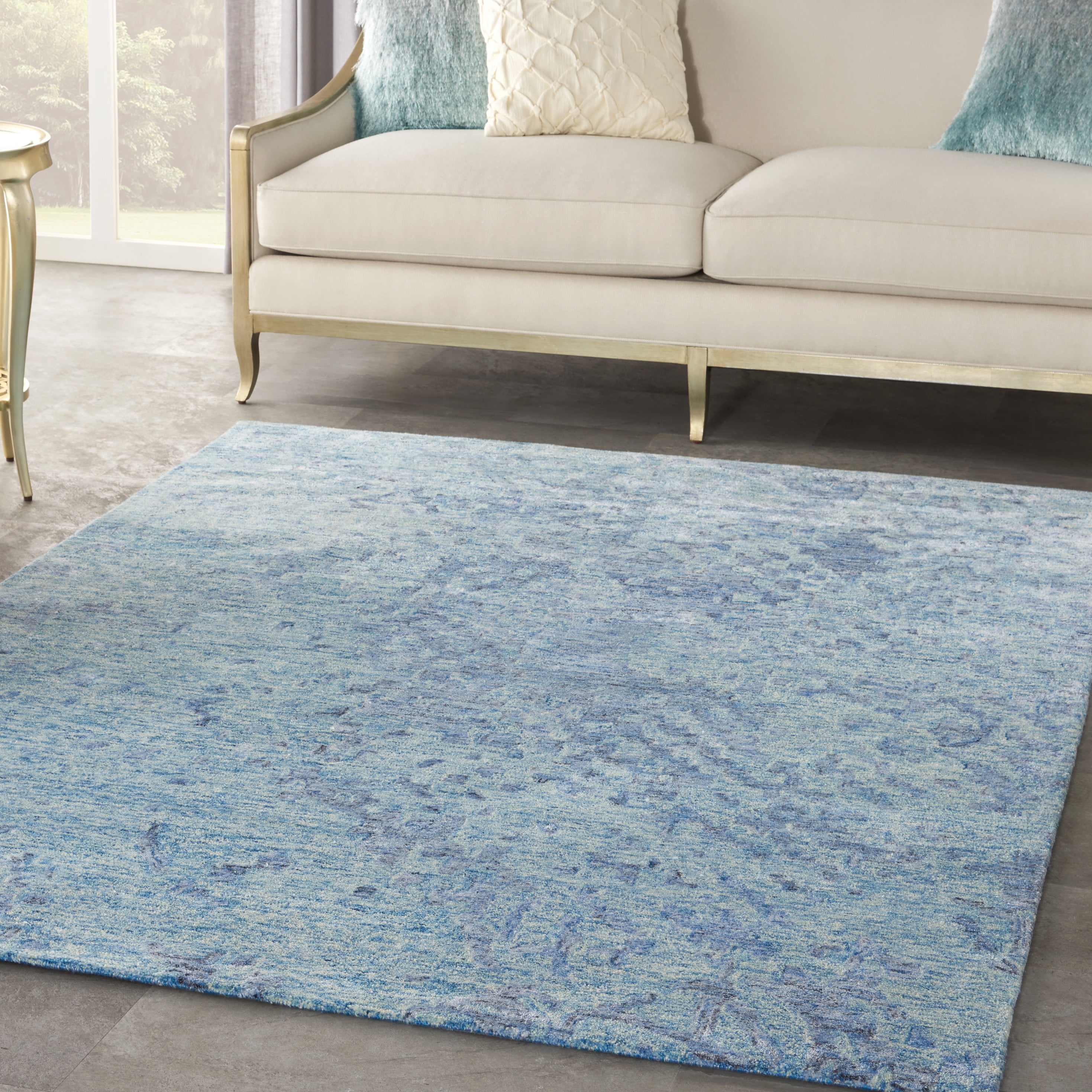 Nourison Gemstone Solid Alexandrite 5'6" x 7'5" Area Rug, (6x7 ...