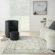 "Nourison Concerto Abstract Beige/Grey Area Rug for Living Room, 5'3 ...