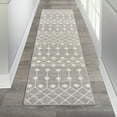 Nourison Grafix Moroccan Grey 2'3" x 7'6" Area Rug, (2x8) - Walmart.com