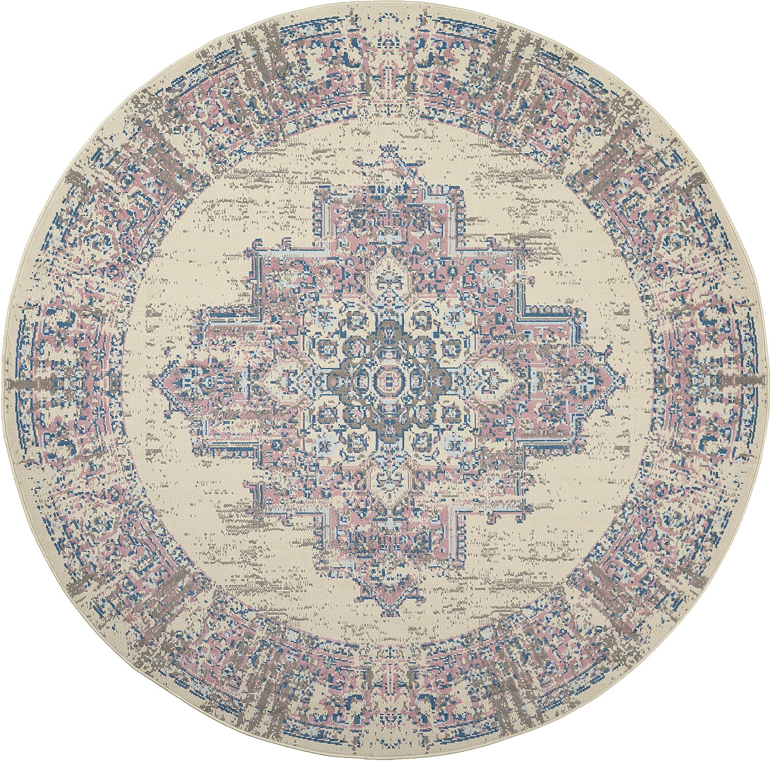 Nourison Persian Arts Oriental Bordered Ivory Area Rug - Walmart.com