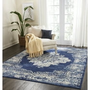 Natural Weave Handtuffted Capitola Wool Area Rug Blue, 8 x 10 FT ...