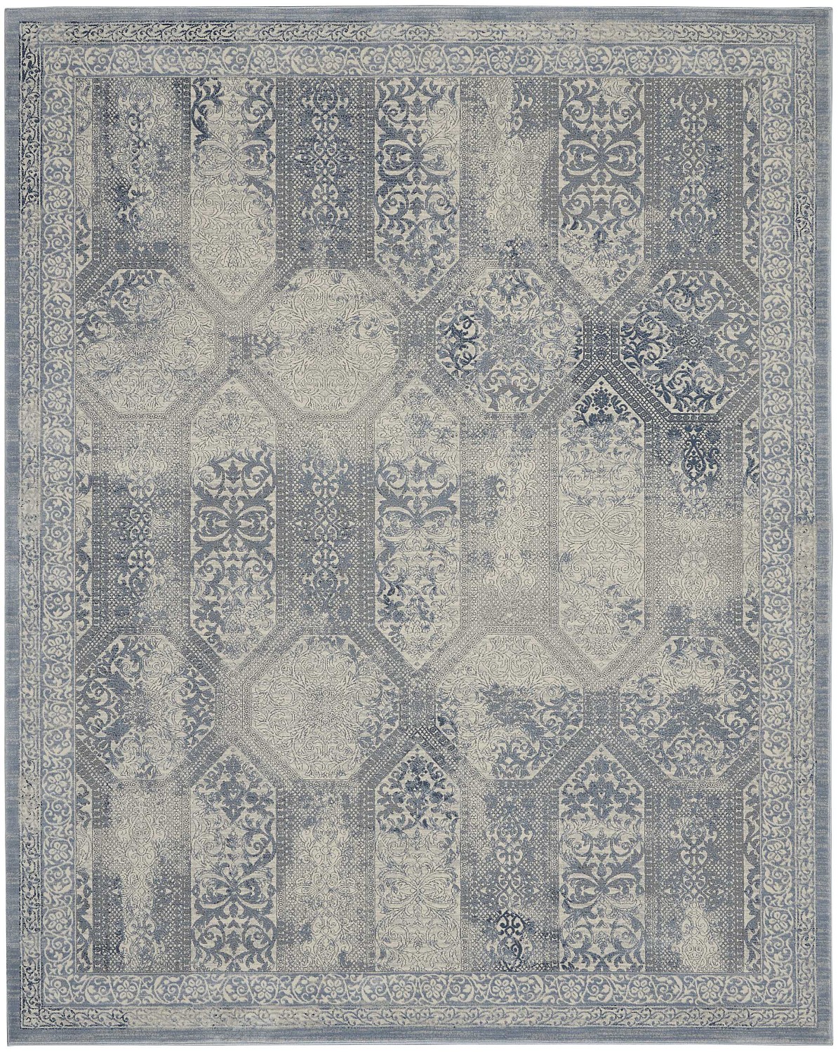 Nourison Grand Expressions Distressed Indoor only Area Rug - 7'10" x 9 ...