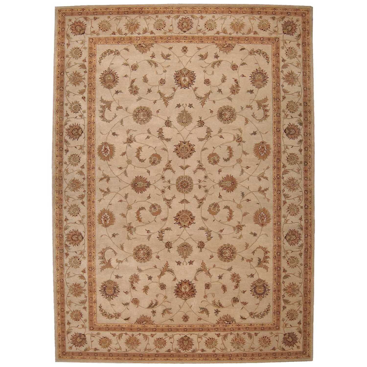 Nourison Heritage Hall Area Rug Ivory 8'6" x 11'6" Contains Latex Wool ...