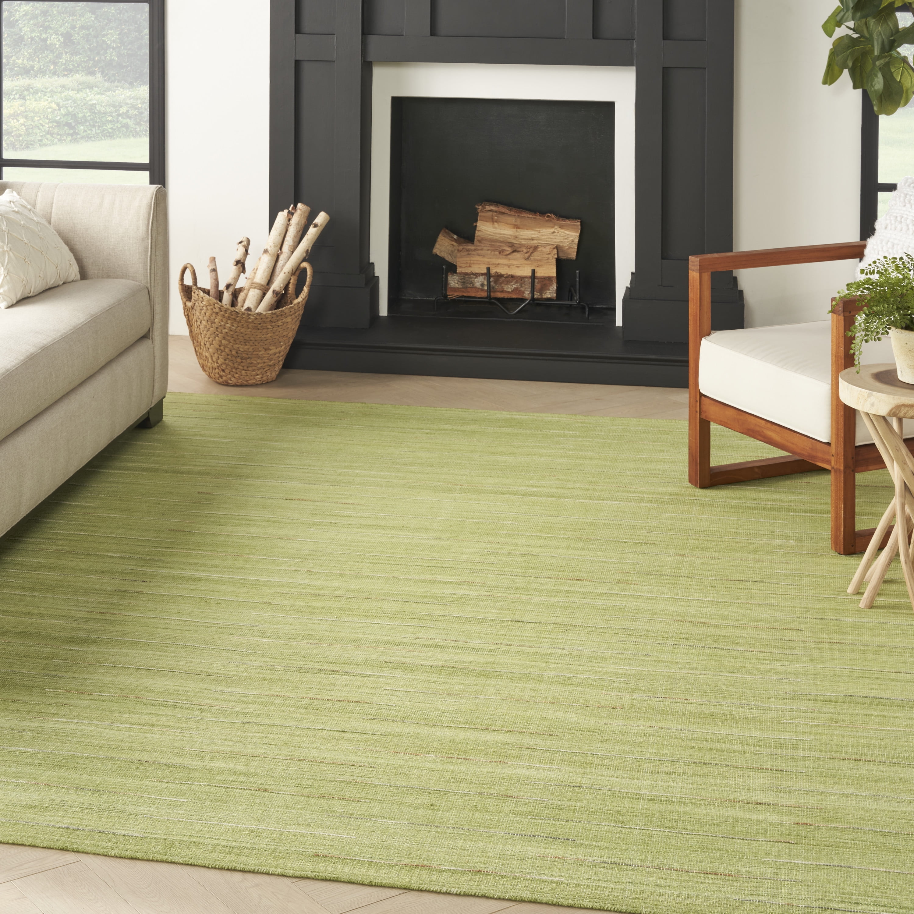 Nourison Interweave Abstract Green 10' x 14' Area Rug, (10x14 ...