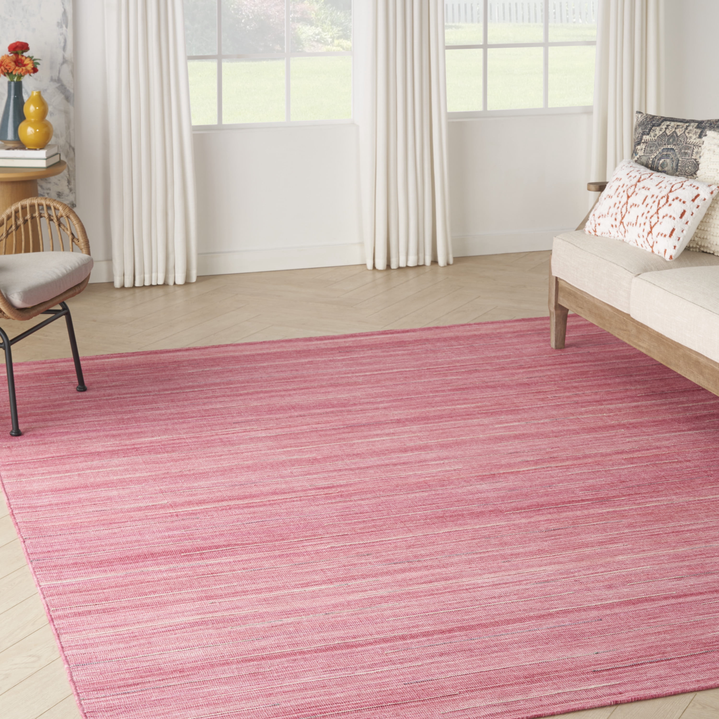 Nourison Interweave Abstract Rose 9' x 12' Area Rug, (9x12) - Walmart.com
