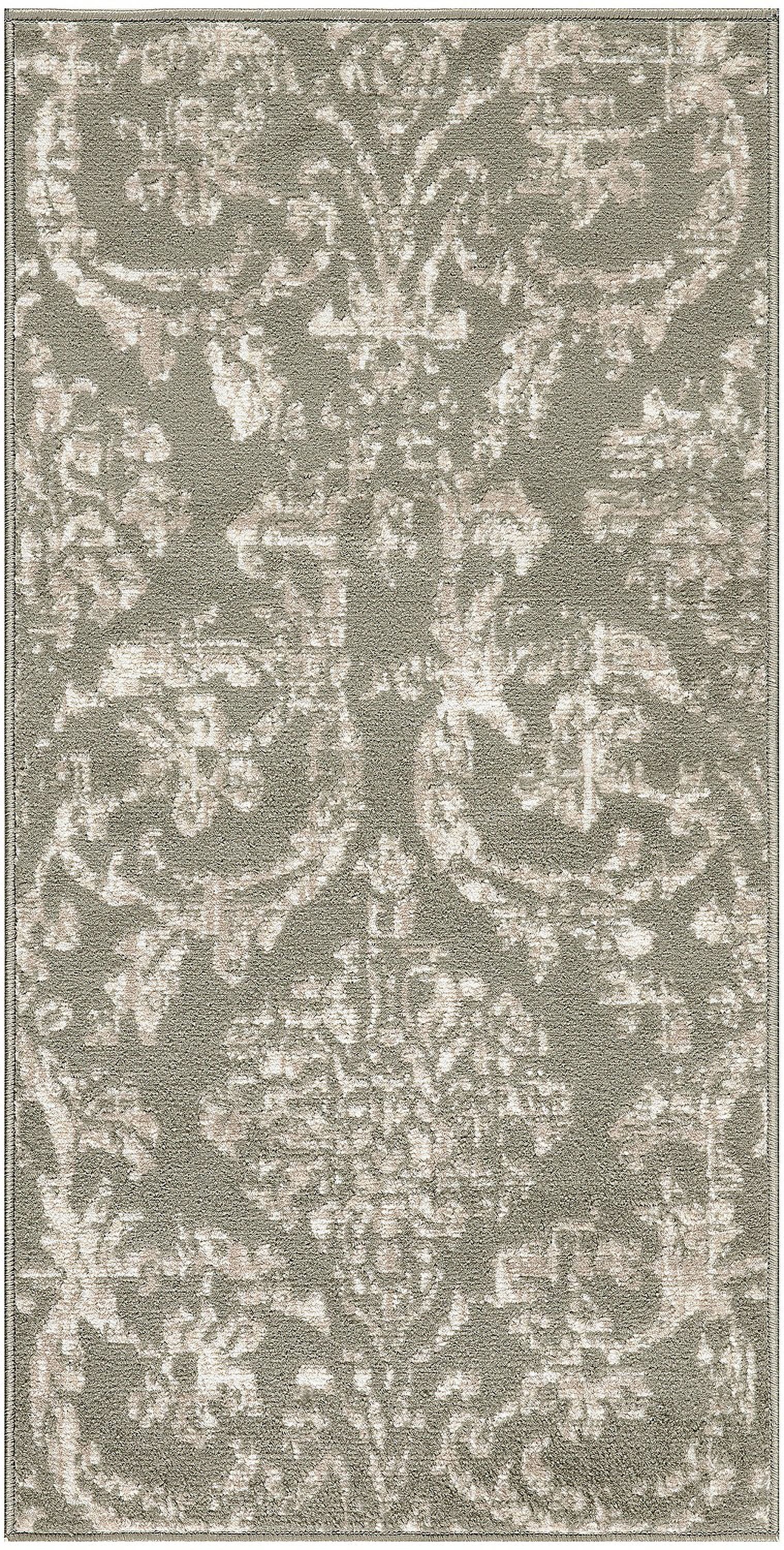 Nourison Jubilant Damask Olive 2' x 4' Area Rug, (2x4) - Walmart.com