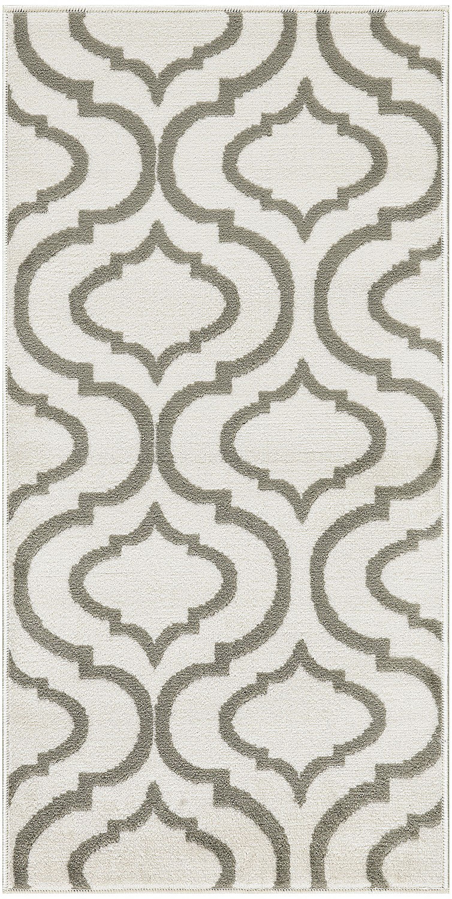 Nourison Jubilant Trellis Ivory Green 2' x 4' Area Rug, (2x4) - Walmart.com
