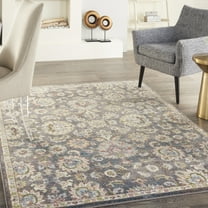 Nourison Juniper Persian Blue/Multicolor 7'10" x 9'10" Area Rug, (8x10 ...